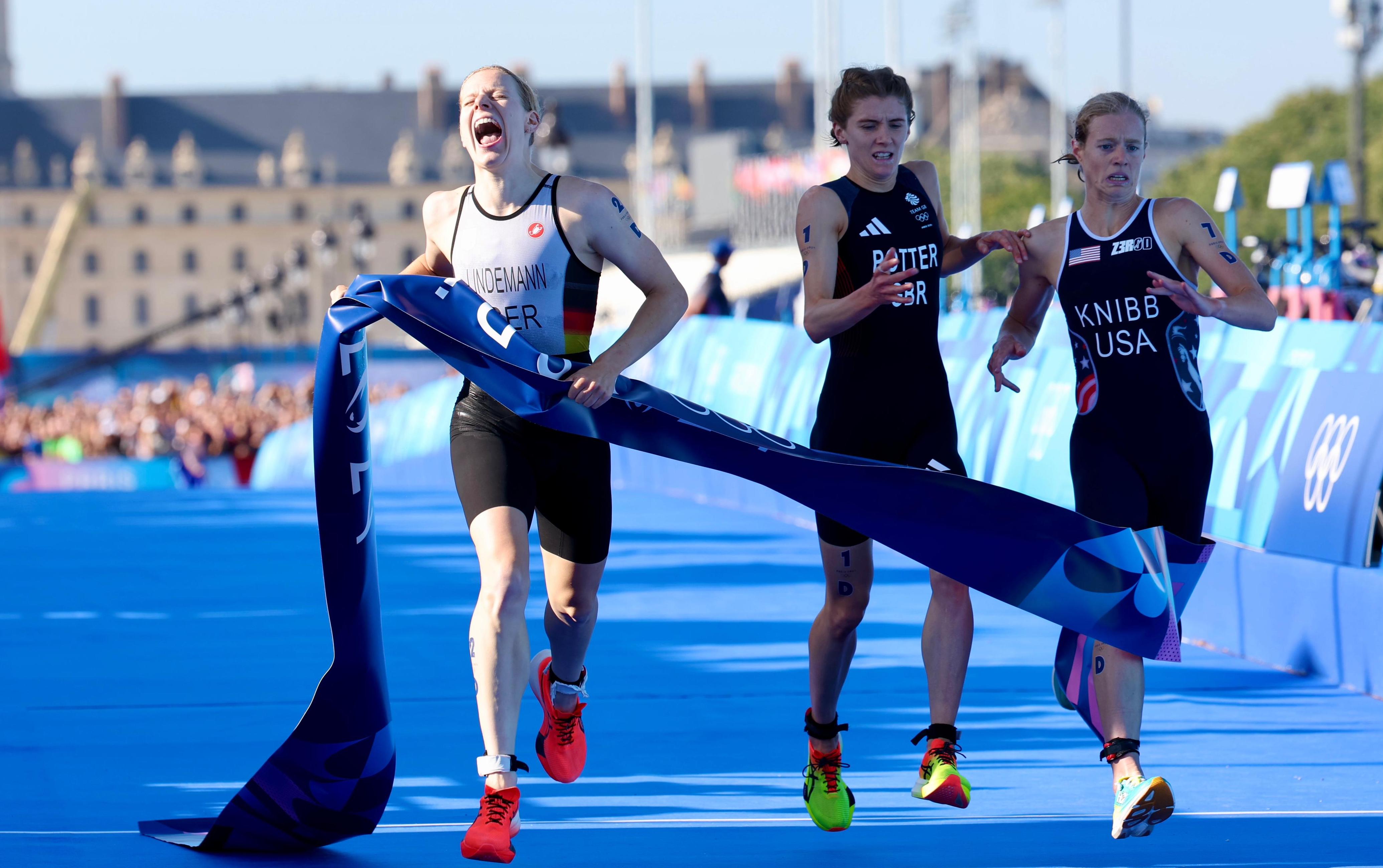 Thriller on the Seine as Germany earn stunning Olympic Mixed Relay gold ...